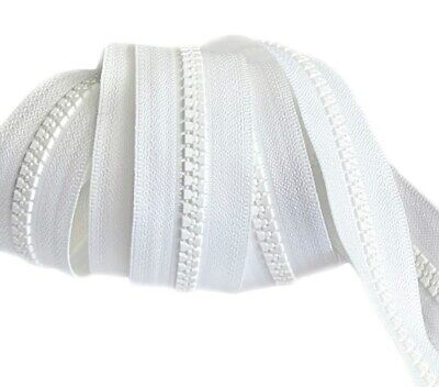 Zip #10 Continuous Moulded White PER MTR | Premium Foam Products ...